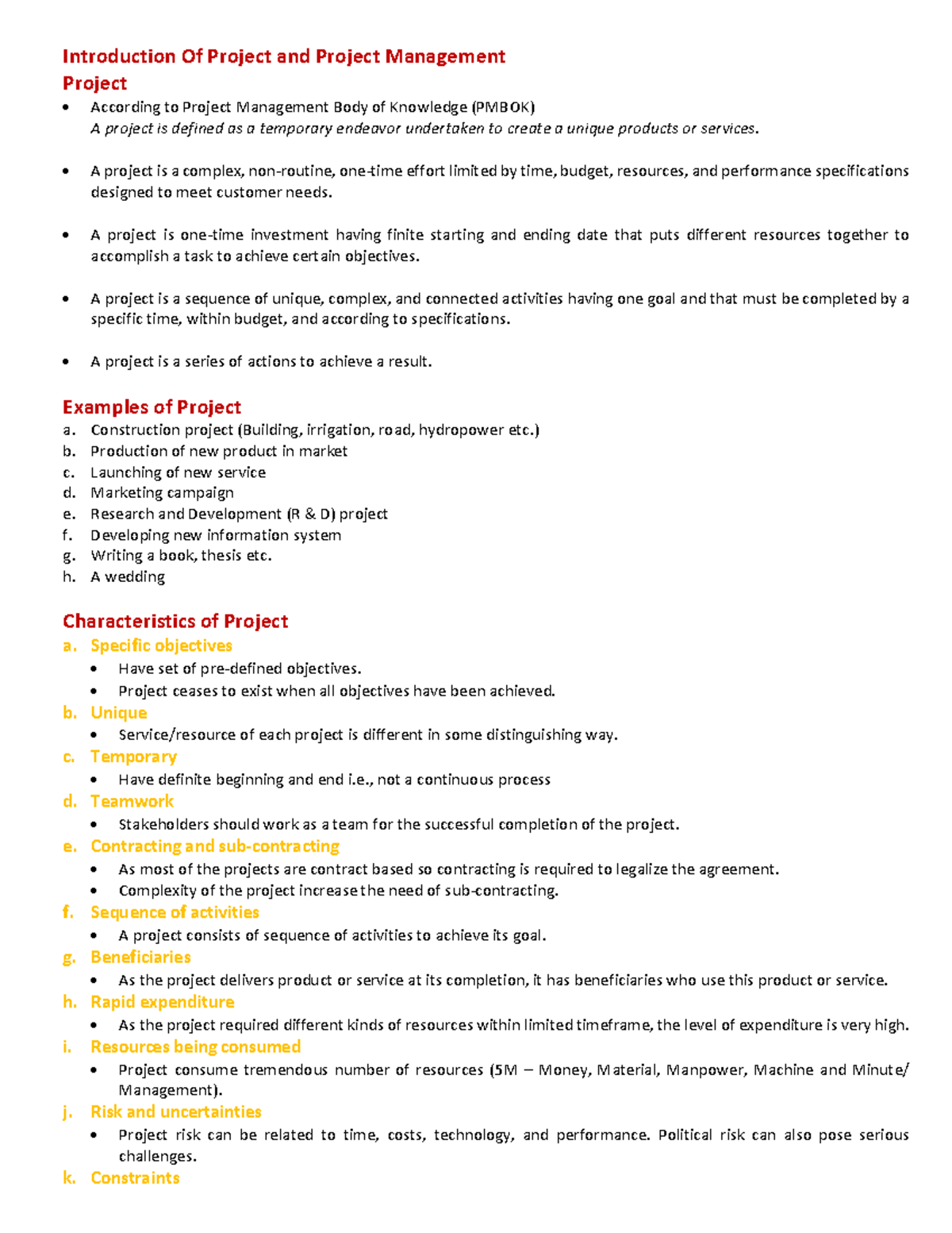 Introduction to Project Engineering - TU - Studocu