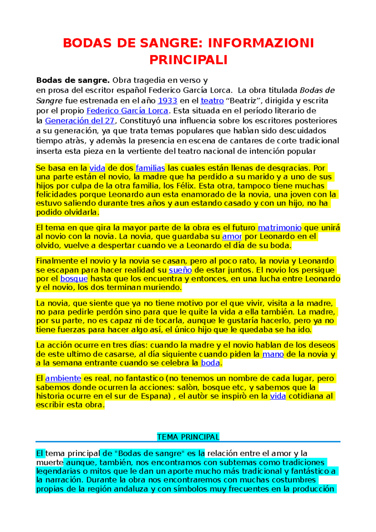 Bodas DE Sangre Informazioni Principali - BODAS DE SANGRE: INFORMAZIONI ...