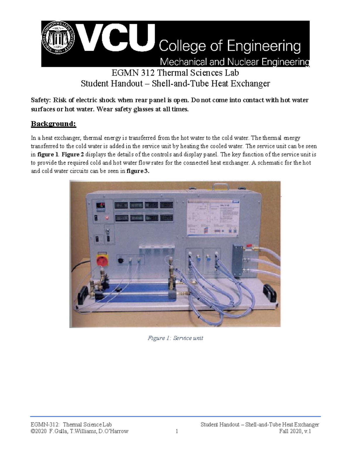 HEX-Shell-and-Tube-Student Handout-ver 1 - EGMN 312 Thermal Sciences ...