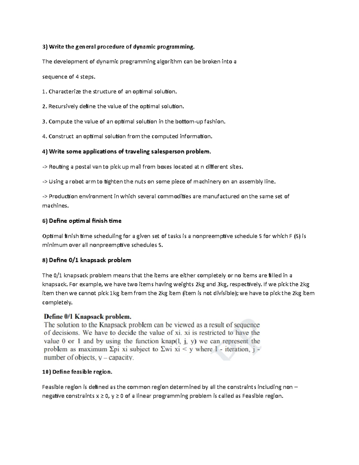 DAA - important 2 marks for anna university design and analysis of algorithm - Write the general ...