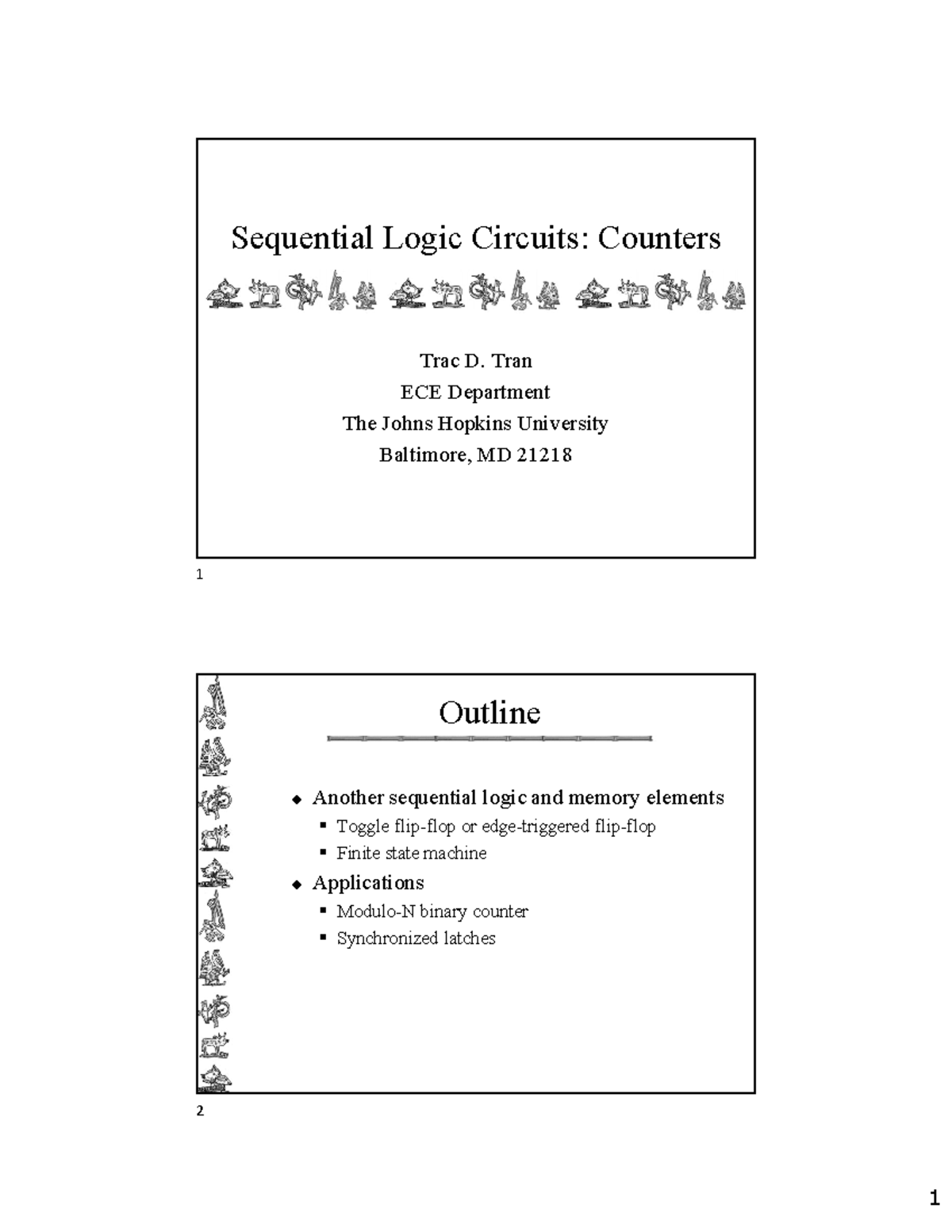 L14 Counters 2022 Sequential Logic Circuits Counters Sequential Logic Circuits Counters 7239