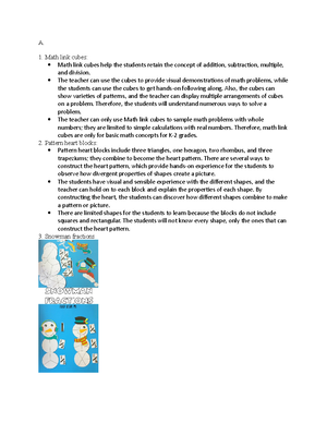 C109 - Task 1 - Elementary Mathematics Methods C109 - Task 1. Passed first try. - Task 1 Britney ...
