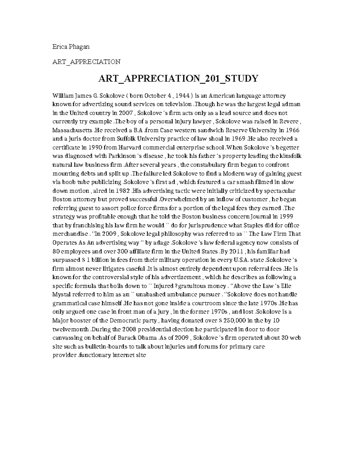 ART Appreciation 201 Study - Erica Phagan ART_APPRECIATION ART ...