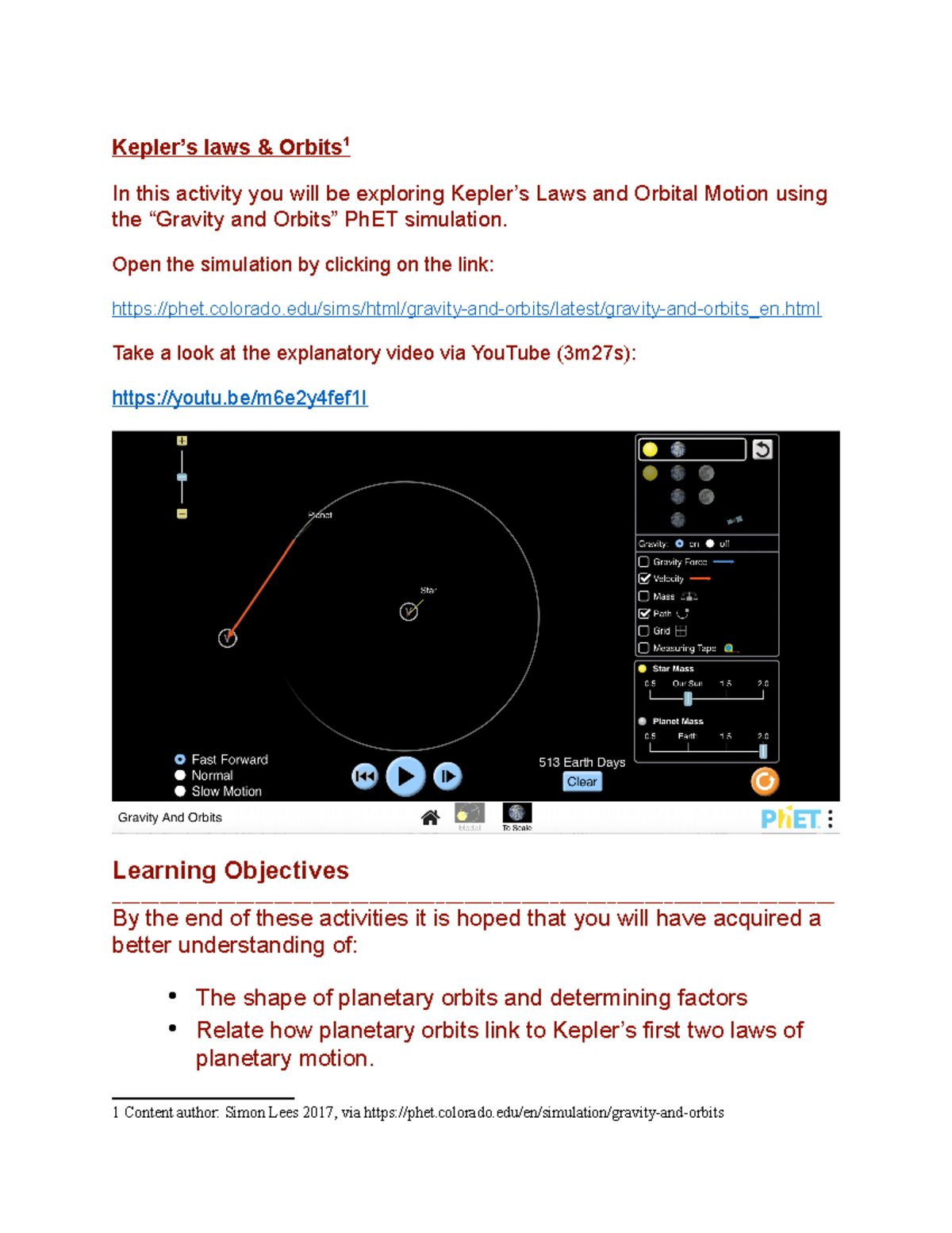 Laws and Orbital Motion Exploration - Studocu
