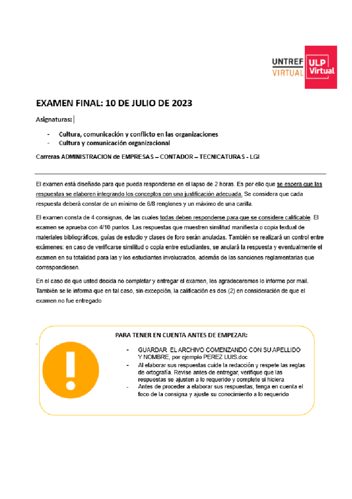 CCCO Final 2023 - El prof. Schein propone un modelo para analizar la ...