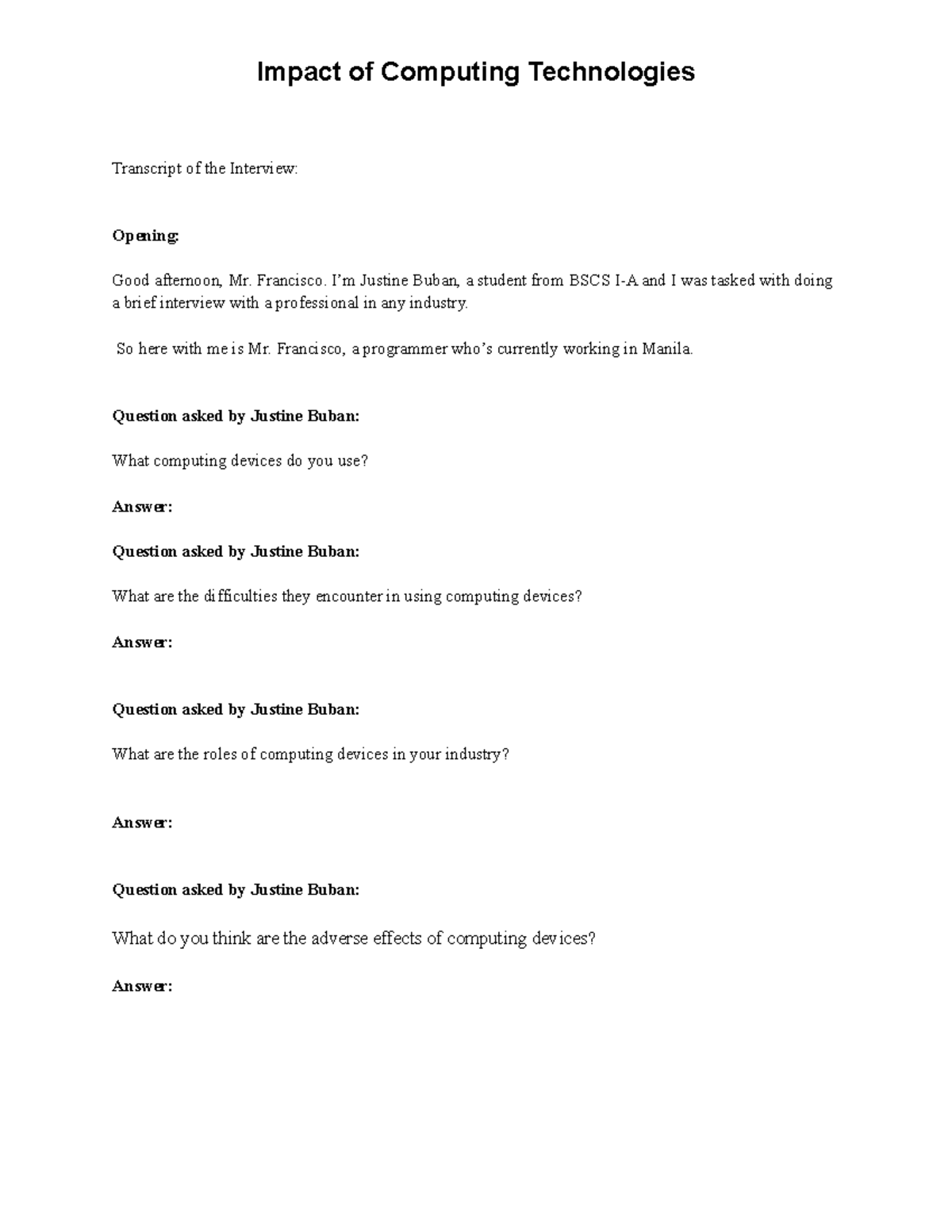 Performances-Task - MMW - Impact of Computing Technologies Transcript ...