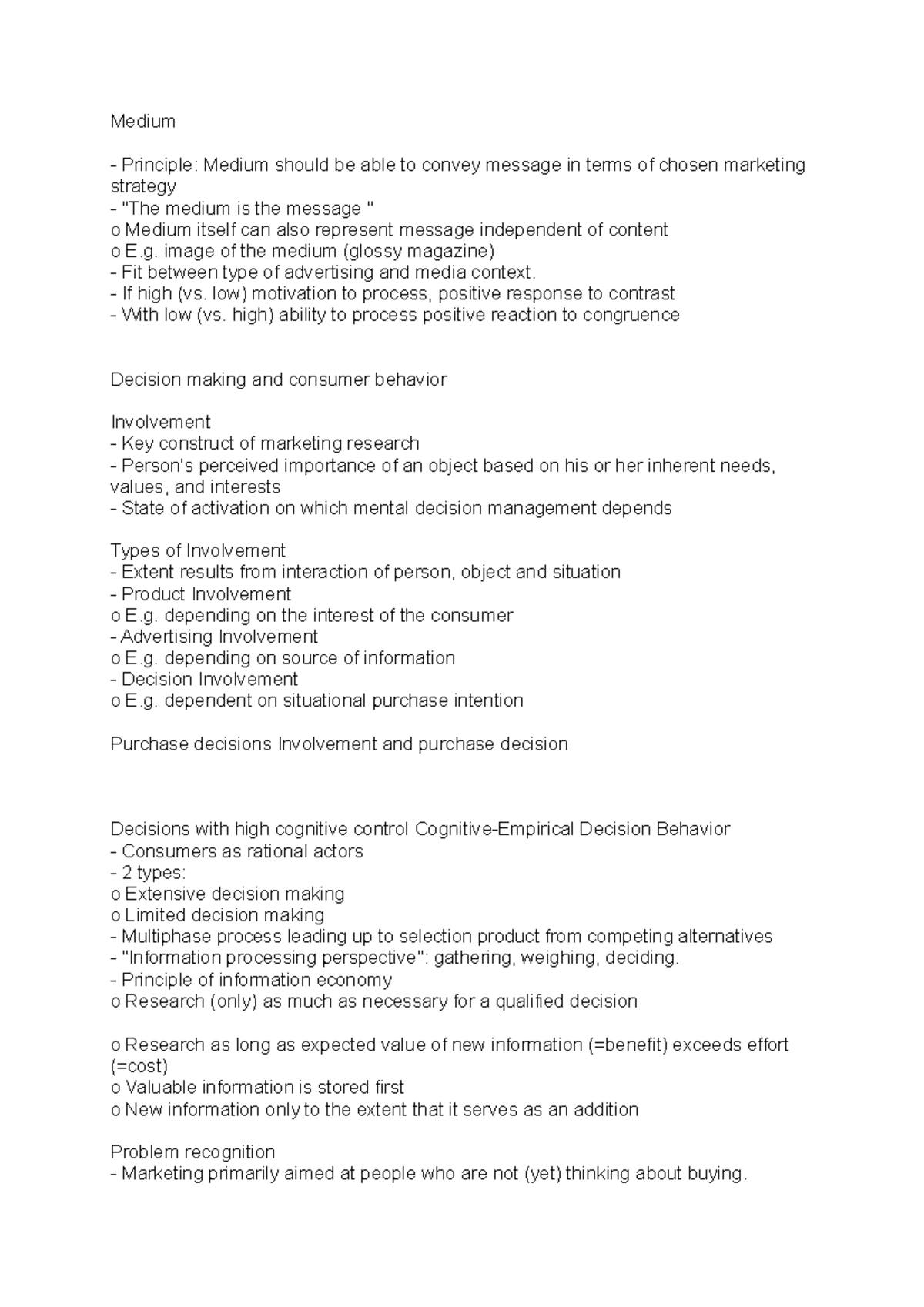 Medium - Introduction To Psychology - Medium Principle: Medium should ...