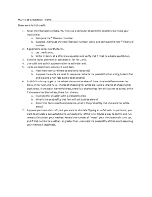 Setsandcounting - Math 125 Sets and Counting List all of the subsets (using proper notation) of ...
