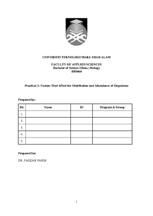 BIO462 EXP 6 - lab 6 - BIO BIOCHEMISTRY LAB REPORT 6 : QUALITATIVE TEST ...