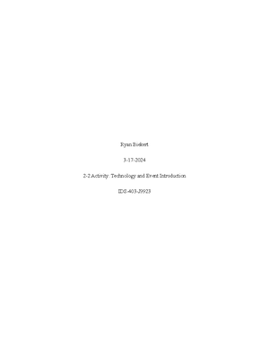 Ryan B Milestone 1 - Coursework for IT 315 SNHU - IT 315 Final Project Part I Solution ...