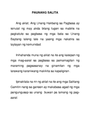 Gawain 3 - Pagsasalin - This is a Filipino translation of an English ...