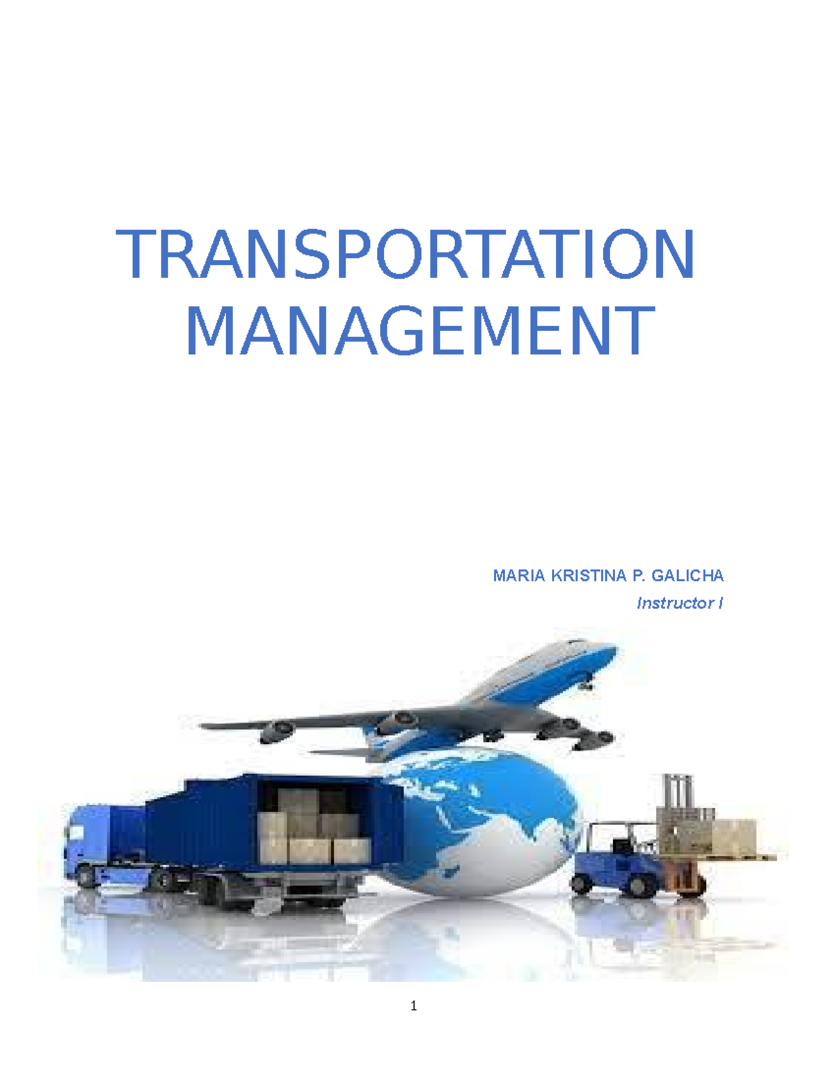 Transportation- Management- Module - ####### 1 TRANSPORTATION ...