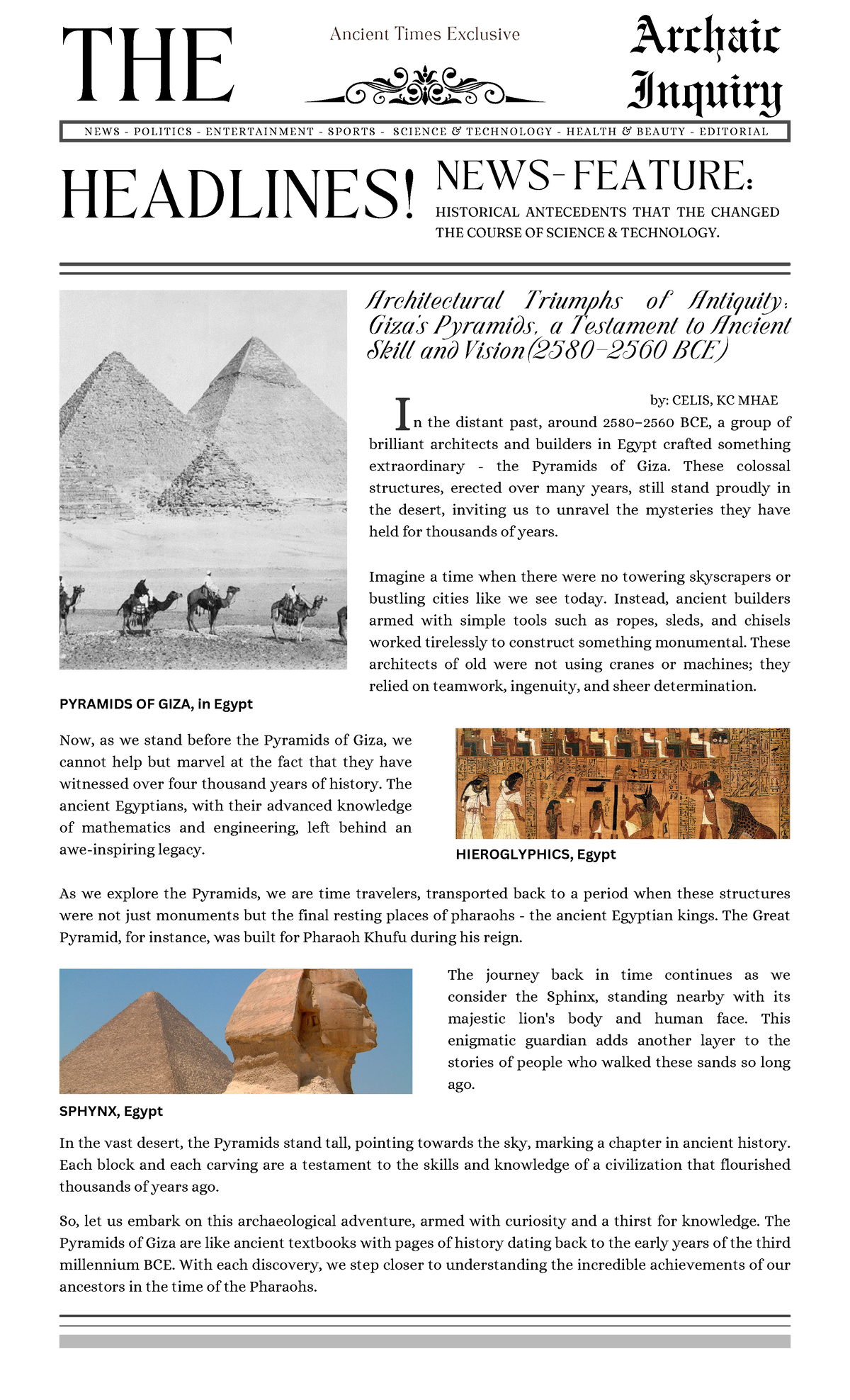 NEWS- Paper-STS - Newspaper Ancient Times Science Technology and ...