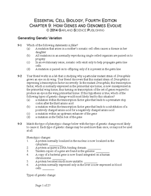 ECB4 Question Bank Ch04 - ESSENTIAL CELL BIOLOGY, FOURTH EDITION ...