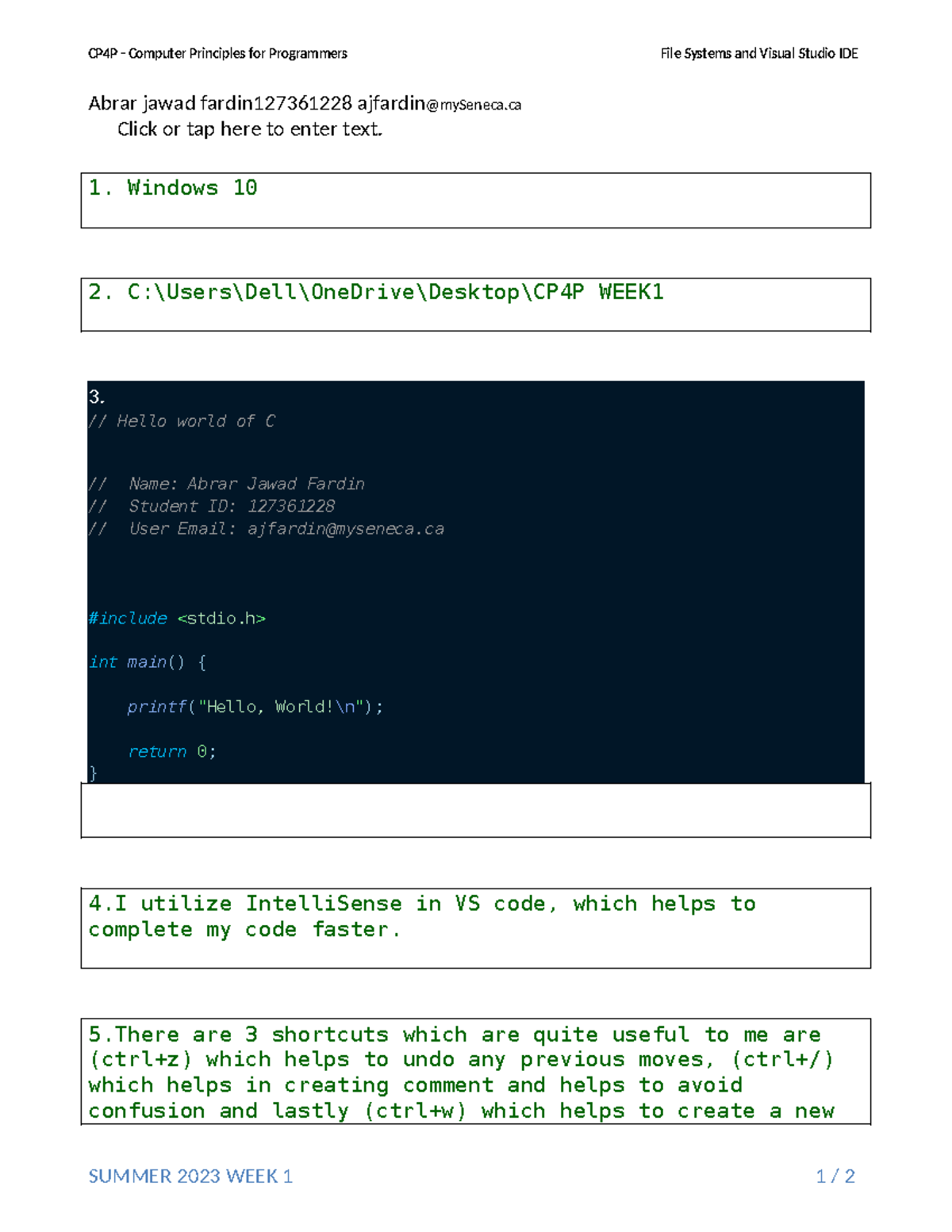 CP4P Introduction-Activity-Answers - CP4P - Computer Principles for Programmers File Systems and ...