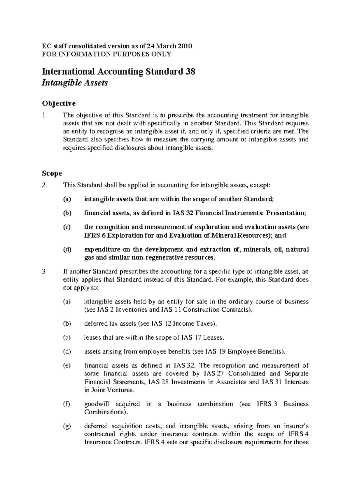 IAS-38 - ias 38 - EC staff consolidated version as of 24 March 2010 FOR ...