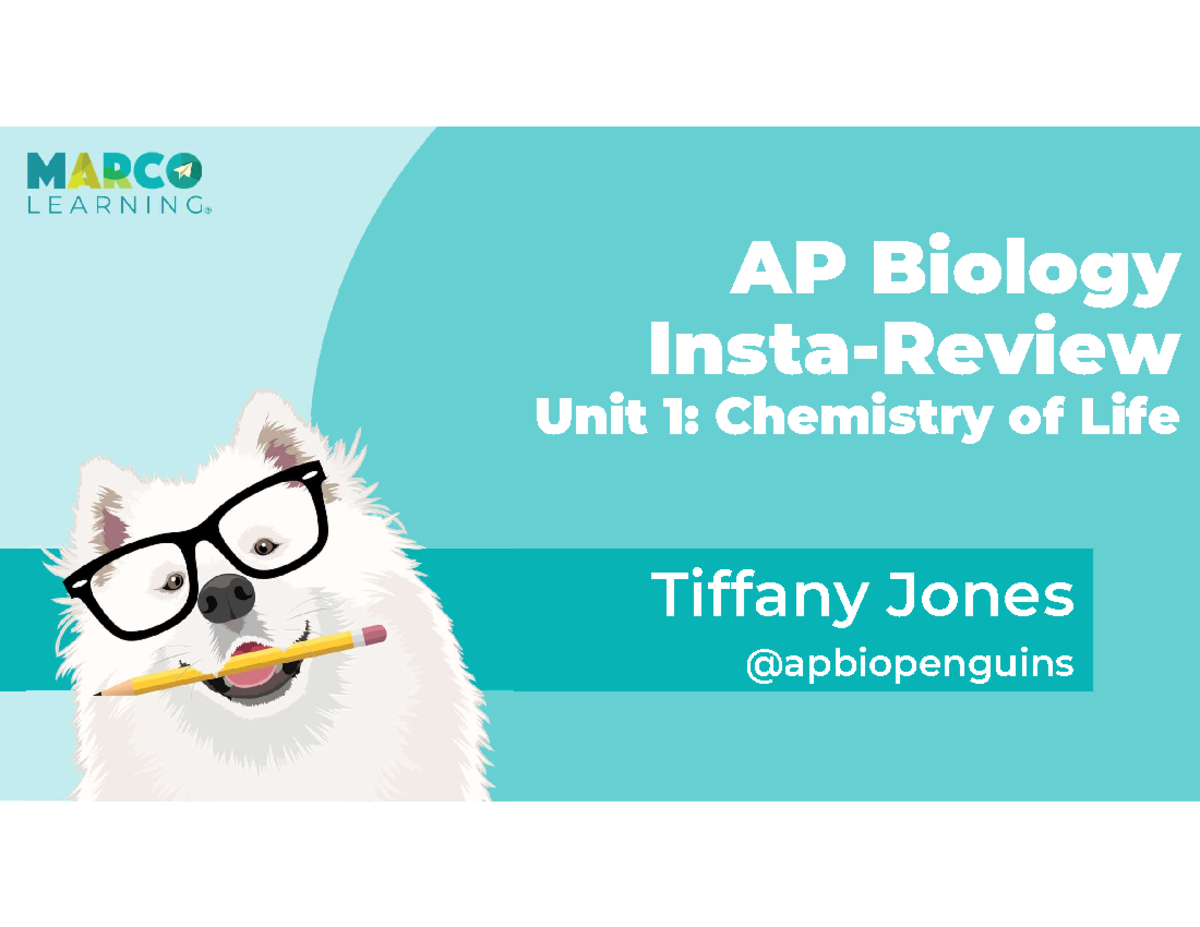 Ap biology insta-review with marcolearning - unit 1 - AP Biology Insta ...