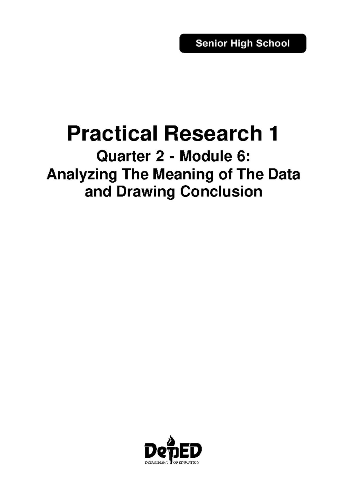 Applied-PR1 Q2 Mod6-V2 - Practical Research 1 Quarter 2 - Module 6 ...