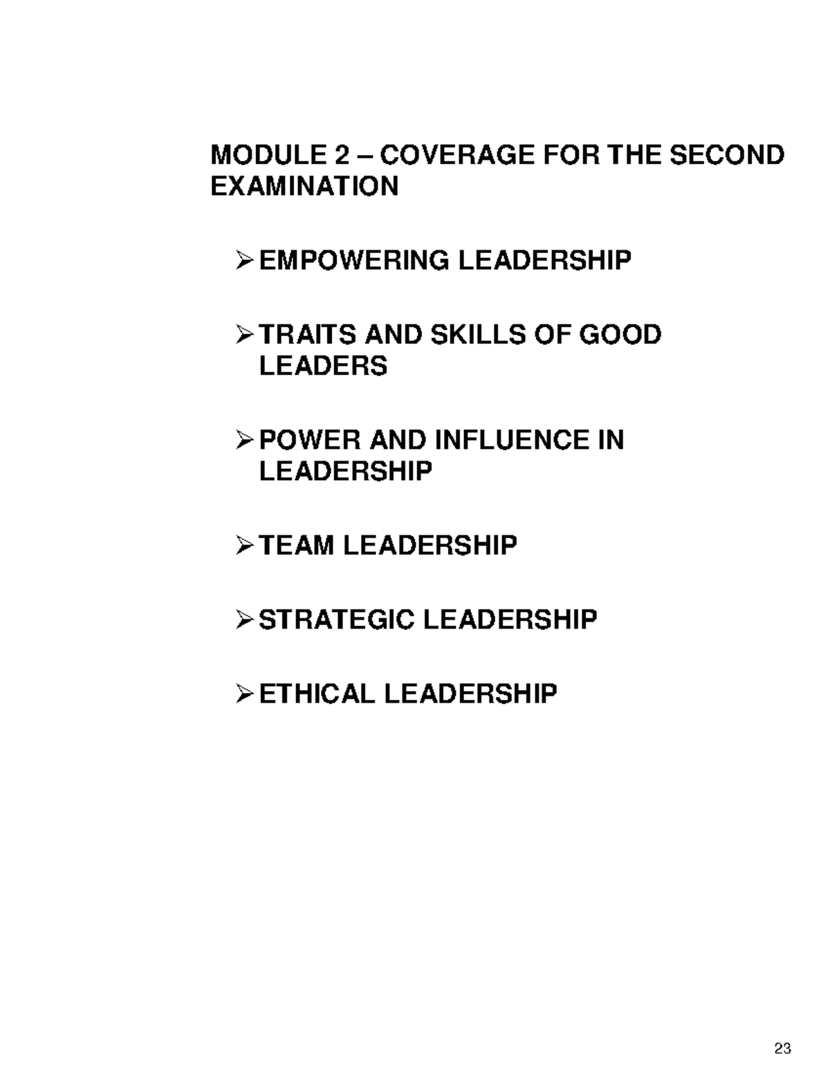 Module 2 Coverage for the Second Exam2 - MODULE 2 – COVERAGE FOR THE ...