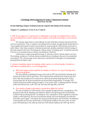 CB- Chapter 11 Summary - Cell Biology Chapter 11 Essential Concepts ...