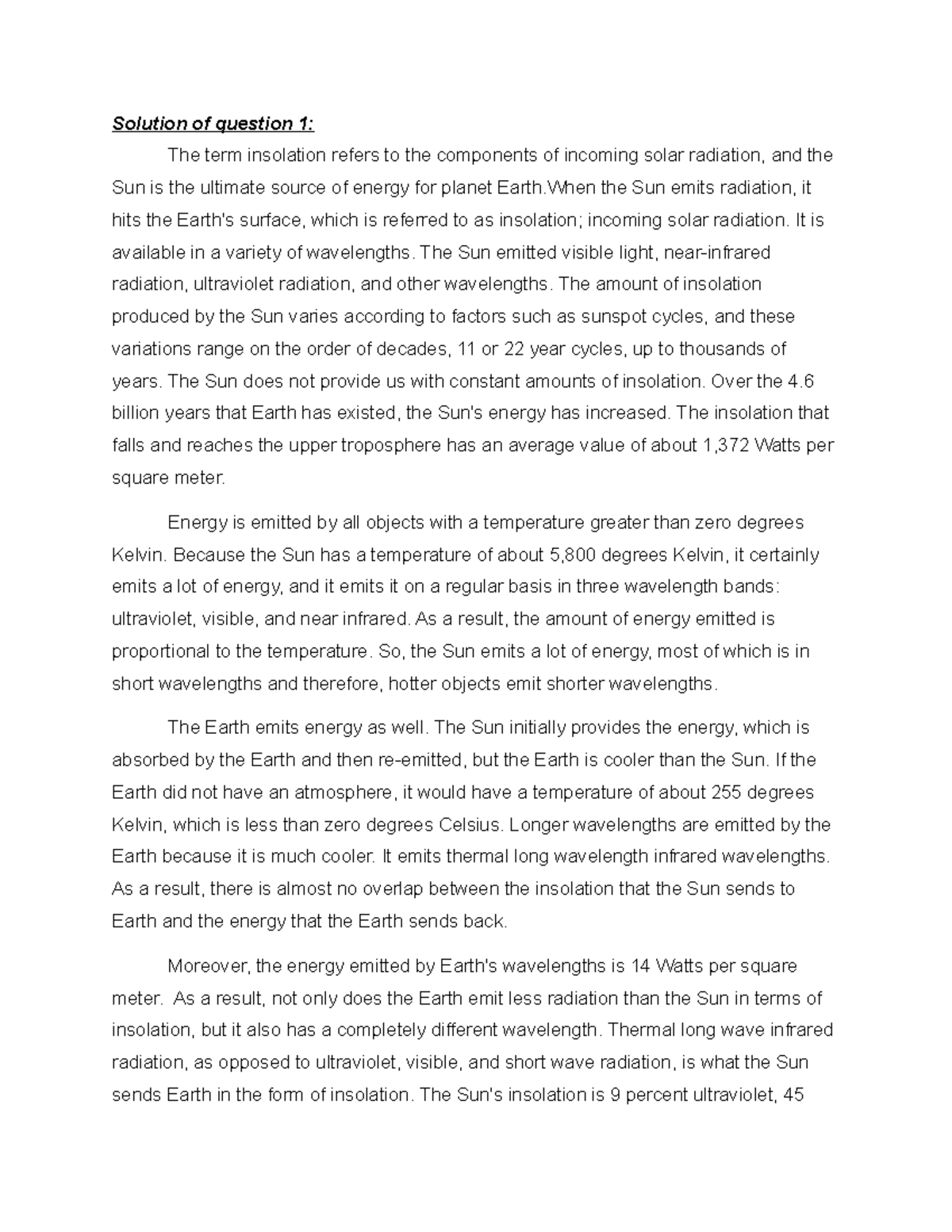 Solutions for question answers - Geog 1050 - Memorial University - Studocu