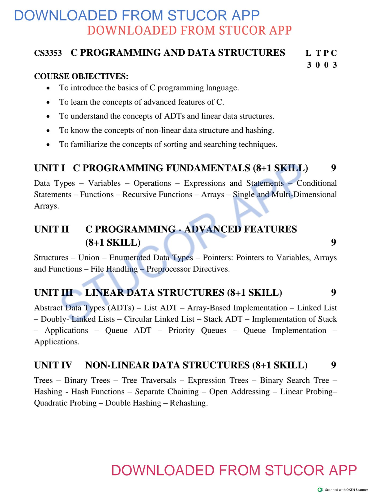 C And Data Structure Que Paper C Programming And Data Structures