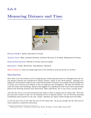 On Ramps - lab sheet - PHY 105M - Studocu