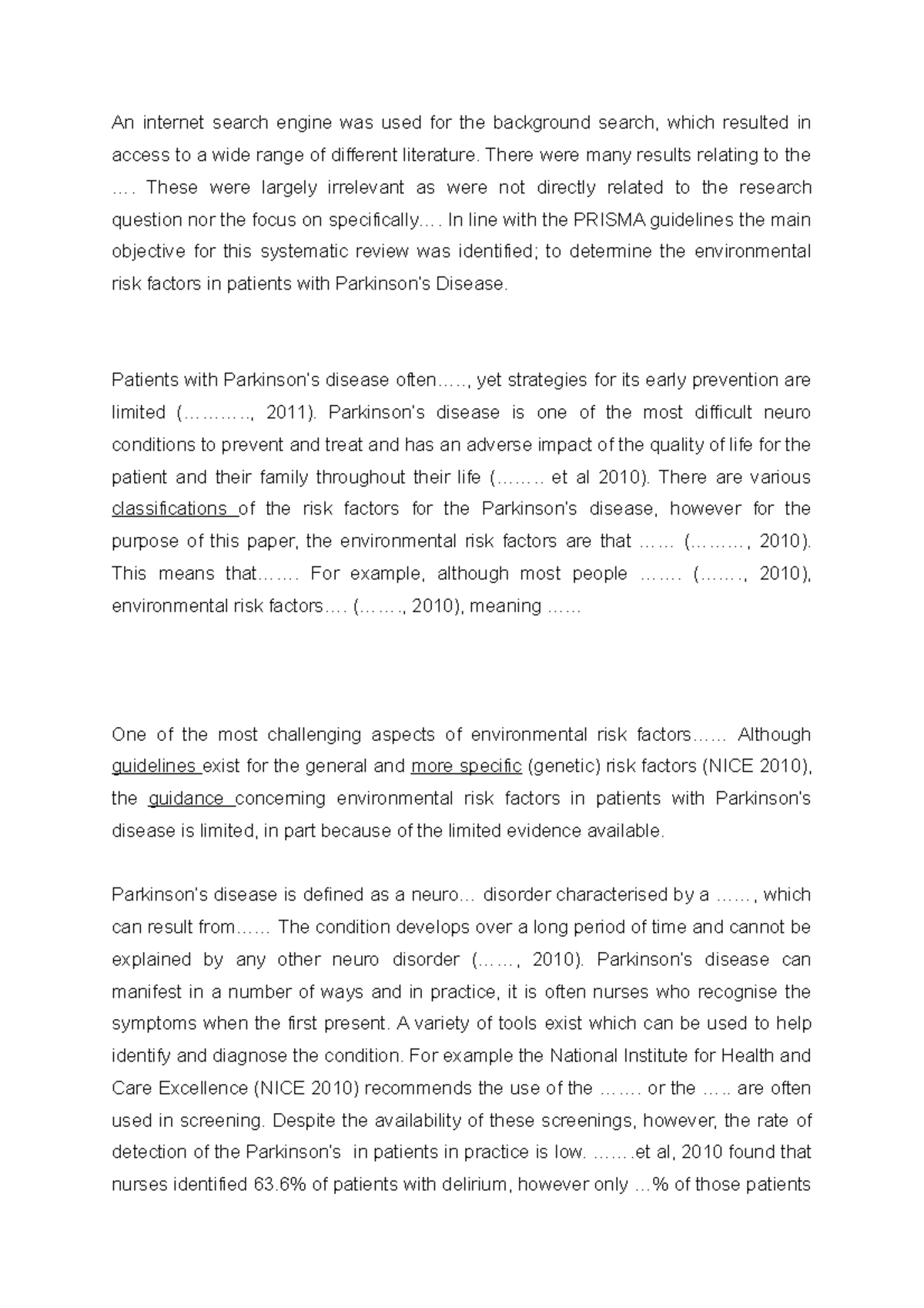 Dissertation bits - creating original practice - An internet search ...