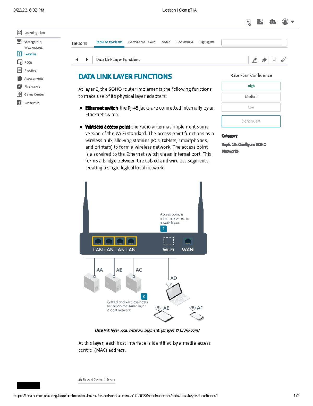 WGU C480 Chapter 1 16 - 9/22/22, 8:02 PM Lesson | CompTIA - Studocu