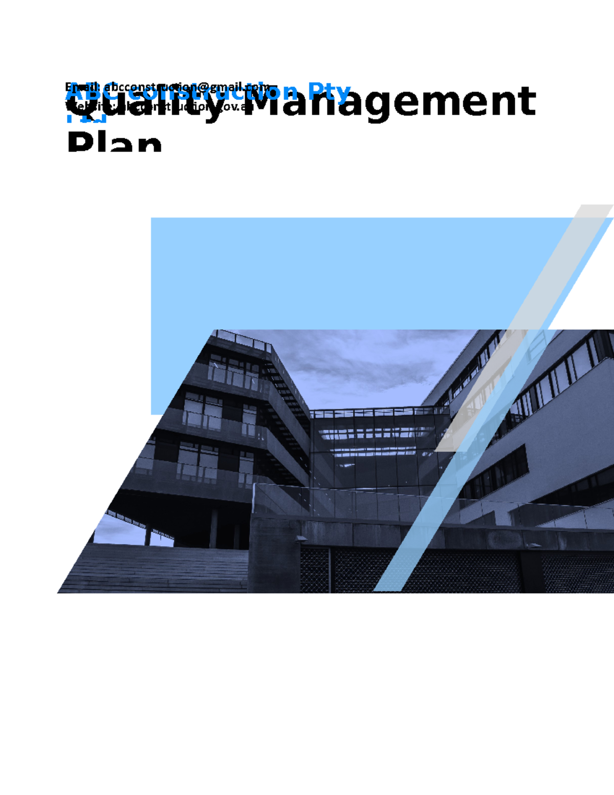 Quality management plan Template copy.how to give quAlity management ...
