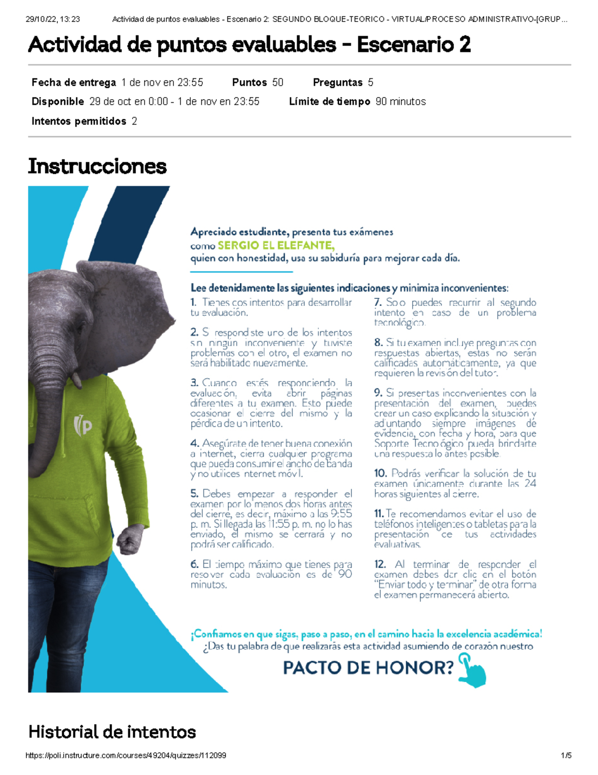 Actividad de puntos evaluables - Escenario 2 Proceso Administrativo ...