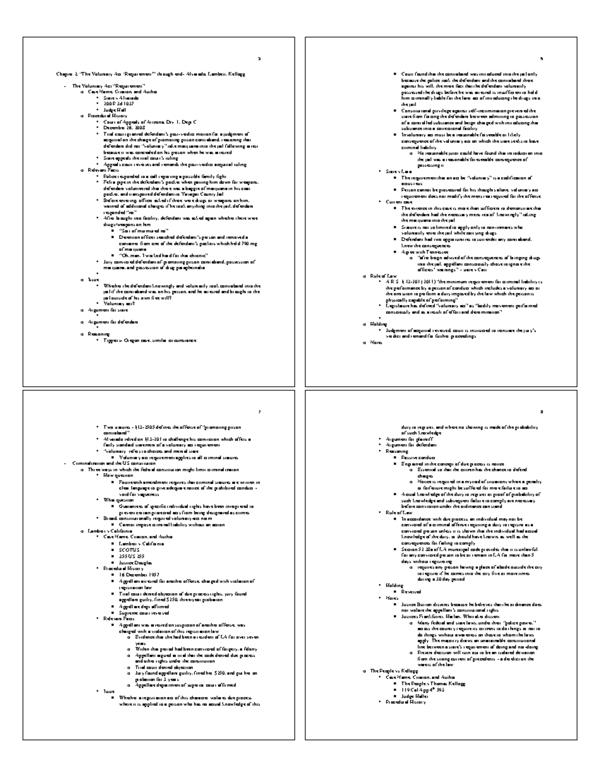 Criminal Law Chapter 2 2nd - 5 Chapter 2, “The Voluntary Act ...