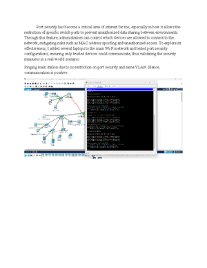 portsecurityconfigraution - Amita Mittal ITT- Professor Christopher ...