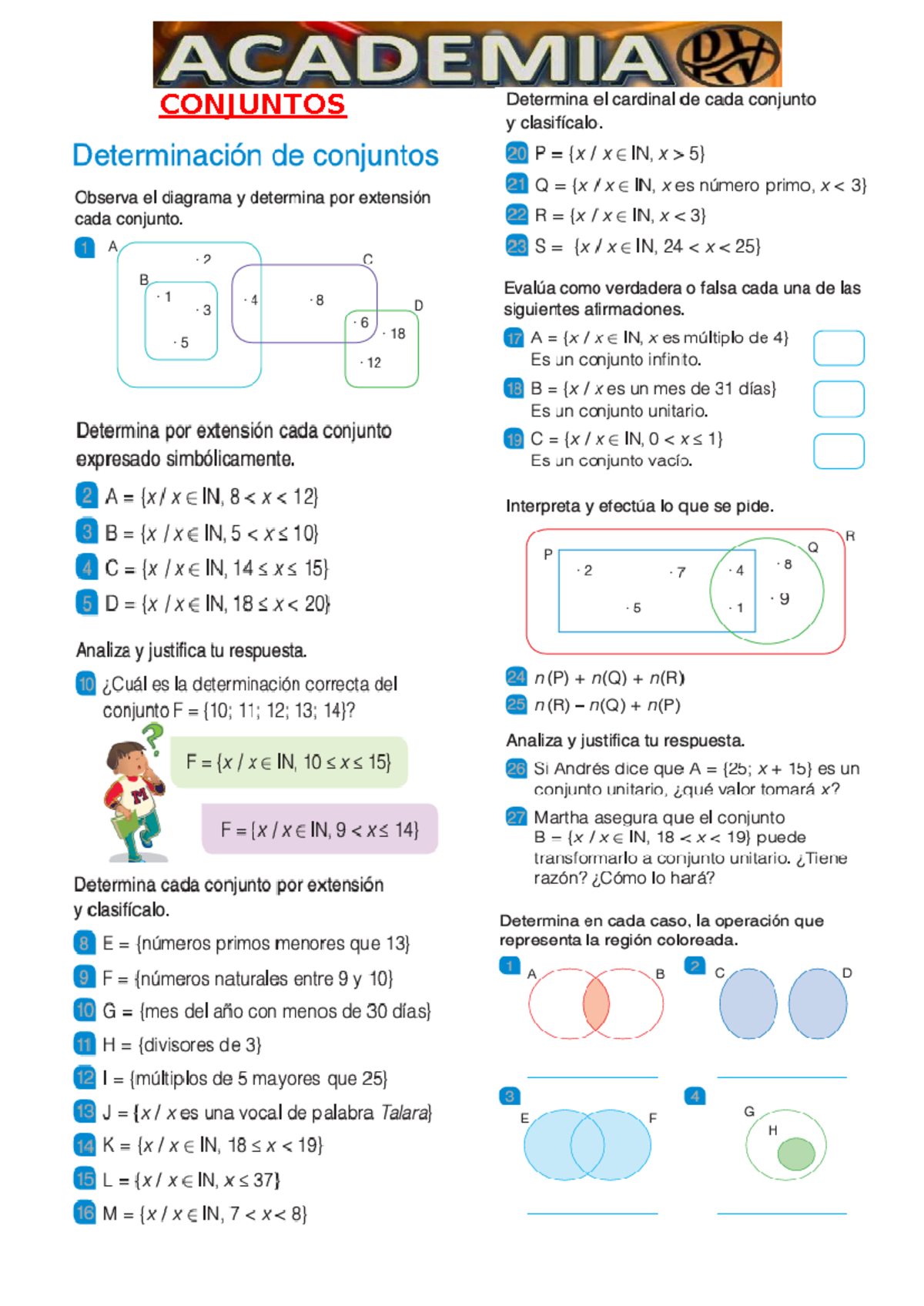 Conjuntos - MATEMÁTICA BÁSICA - CONJUNTOS - Studocu