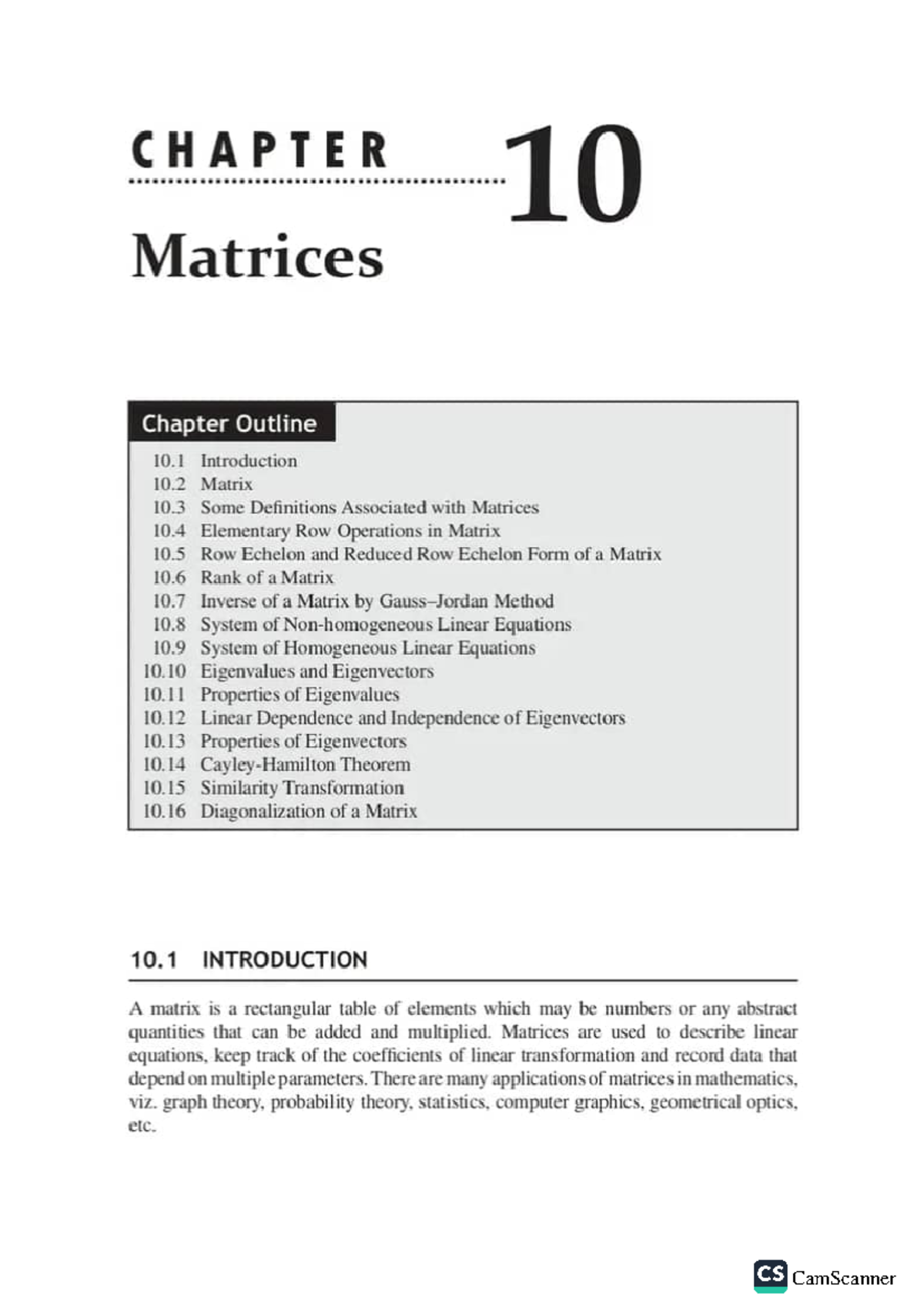 Introduction to Matrices - Education Technology - Studocu