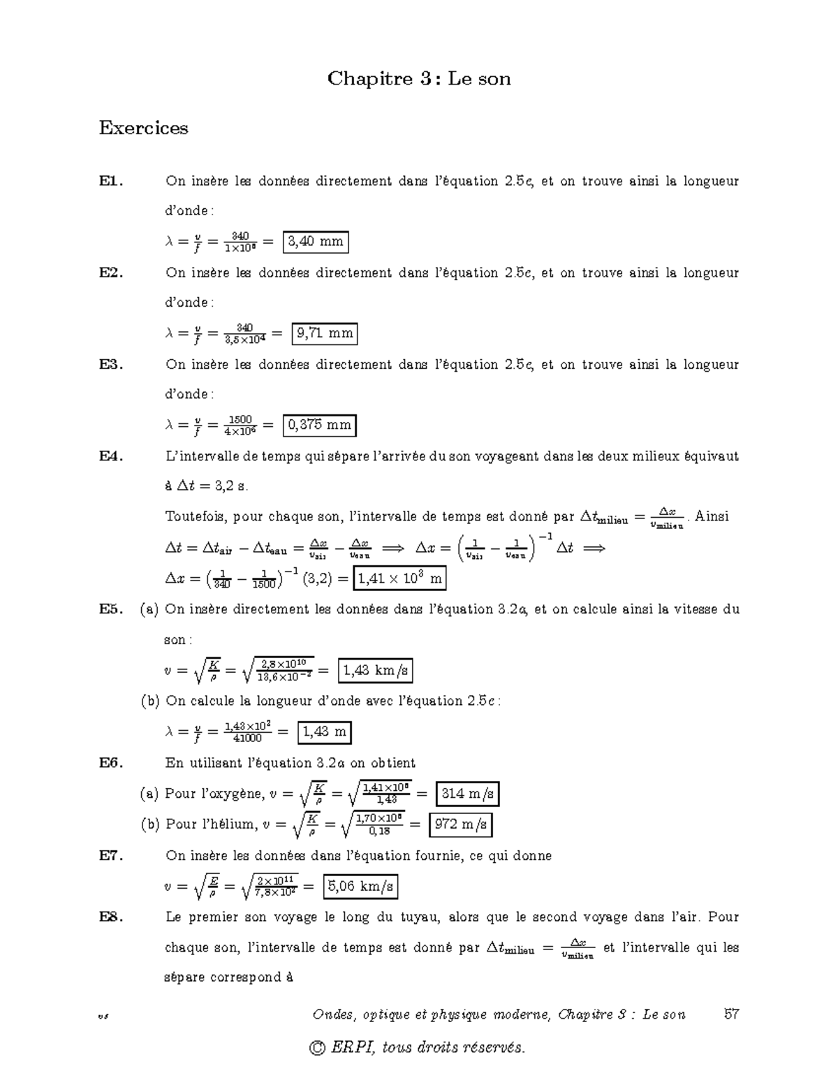 solutionnaire benson physique 3 chapitre 7
