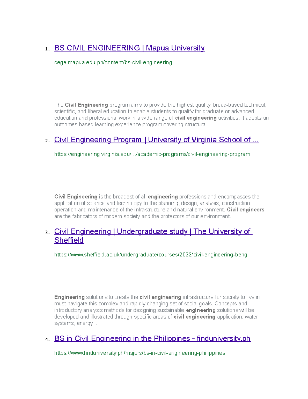 C16 - Engineering - 1. BS CIVIL ENGINEERING | Mapua University - Studocu