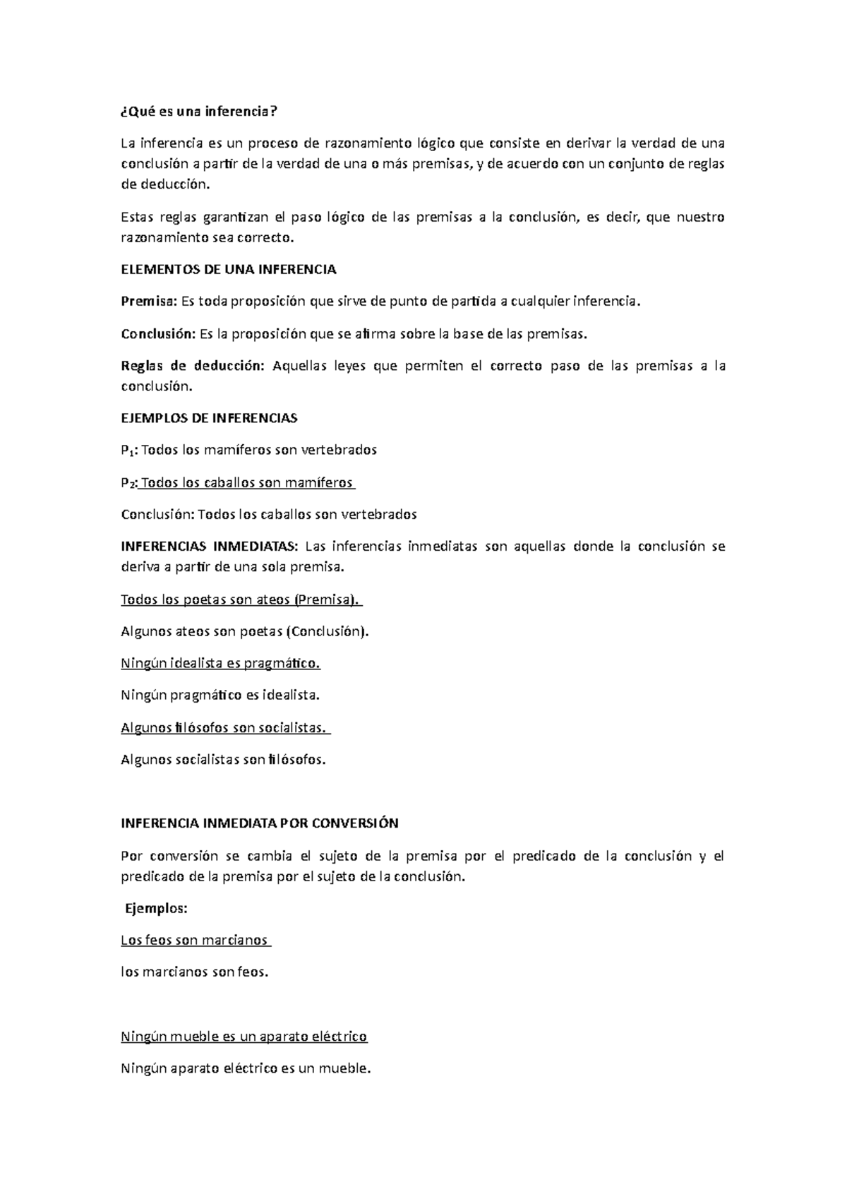 Inferencias - EAE - ¿Qué es una inferencia? La inferencia es un proceso ...