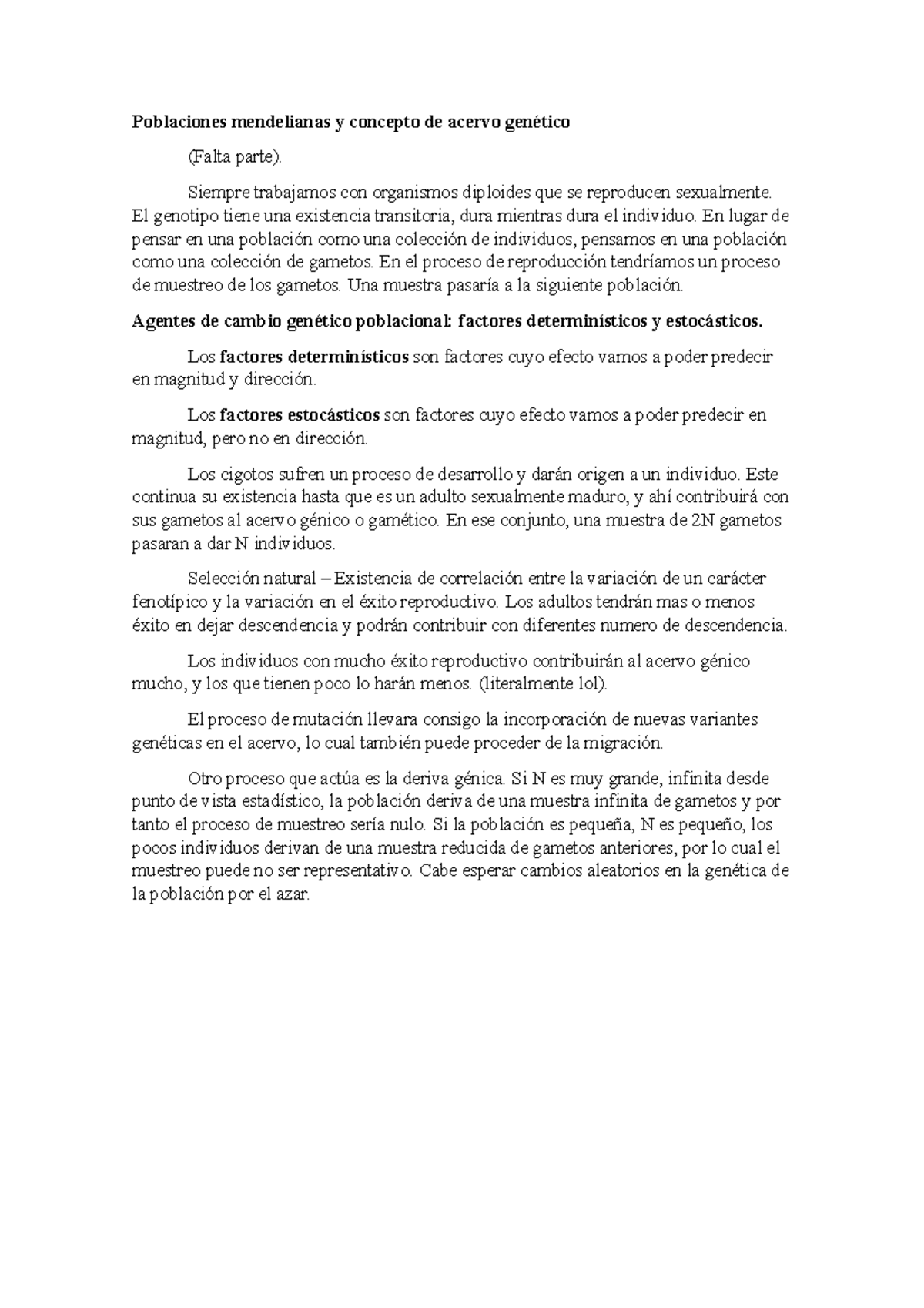 TEMA 3 Genetica Evolutiva - Poblaciones mendelianas y concepto de ...