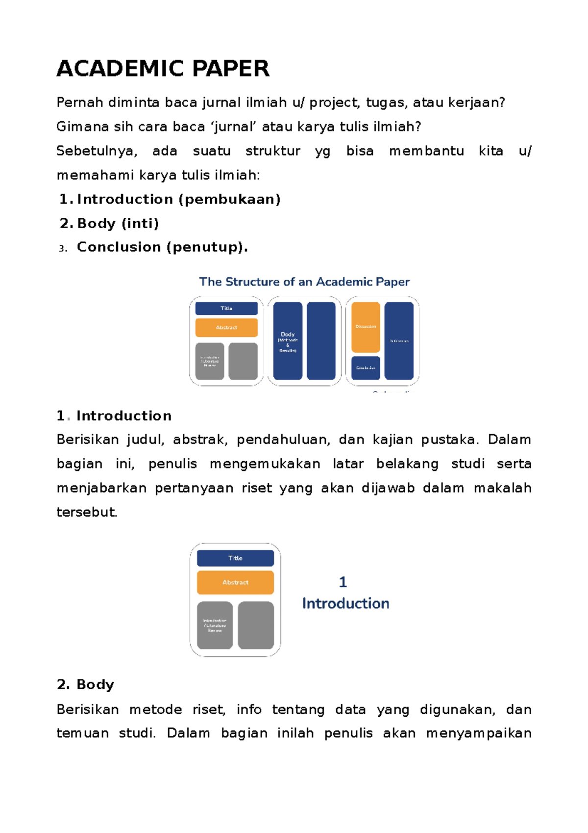 Academic Paper Layout Jurnal Penelitian Ilmiah / Paper Perguruan Tinggi ...