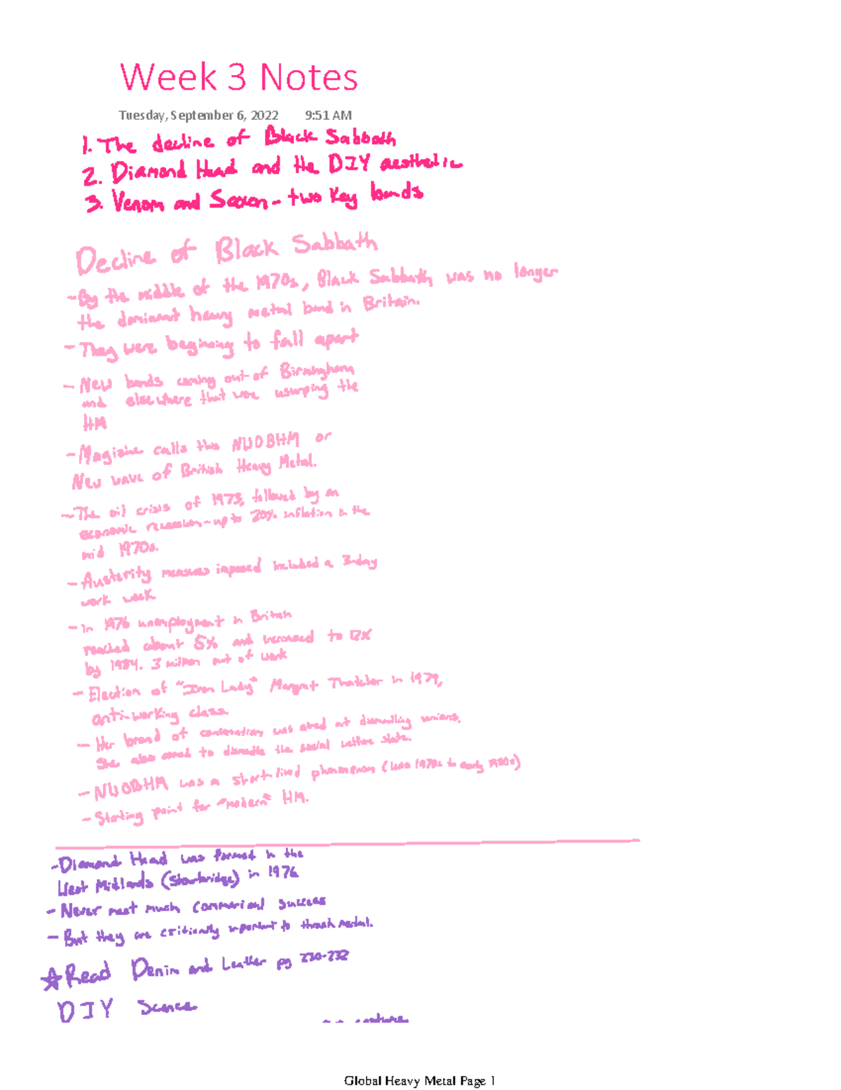 Week 3 Notes-HM - Professor Michael Dodson - HIST-W 200 - Week 3 Notes ...