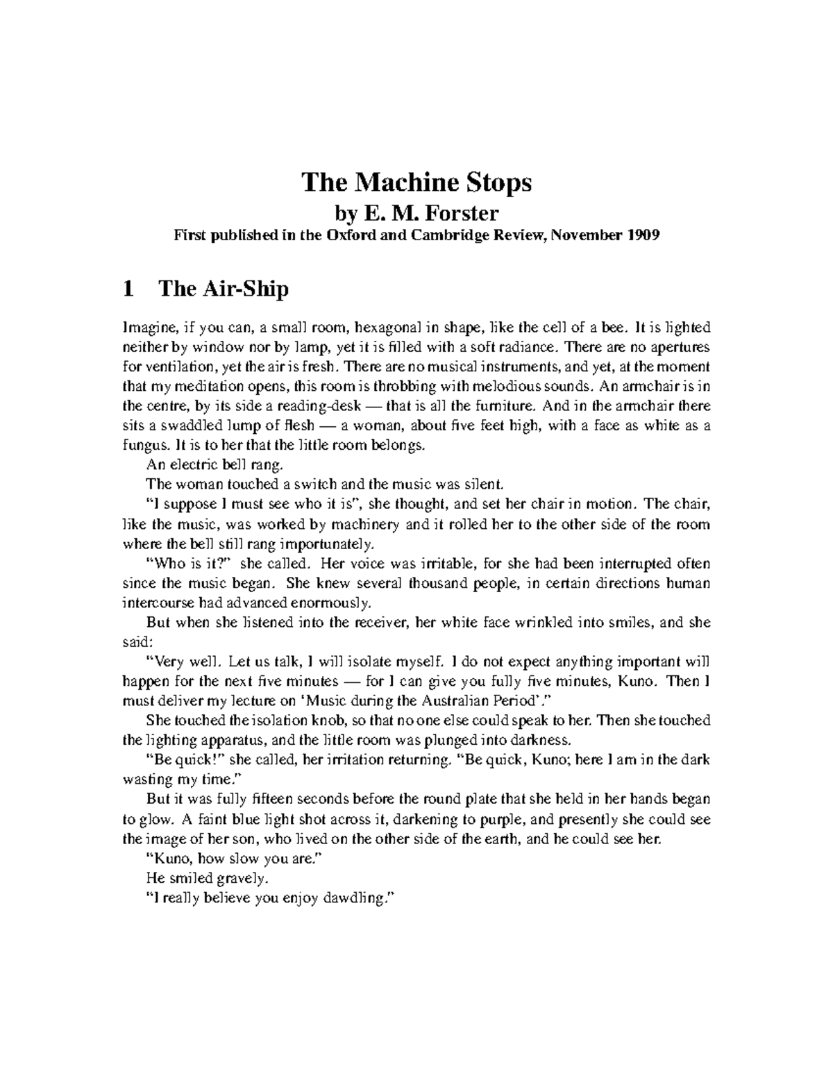 The-Machine-Stops The-Machine-Stops The-Machine-Stops The-Machine-Stops ...