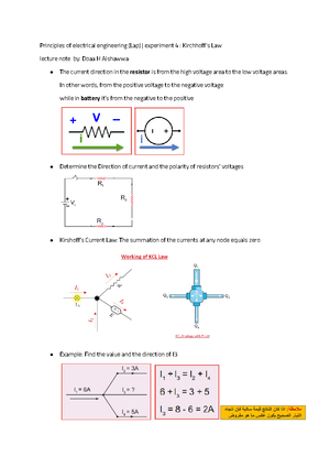 Principles of electrical engineering (Lap) experiment 3 ohm’s law ...