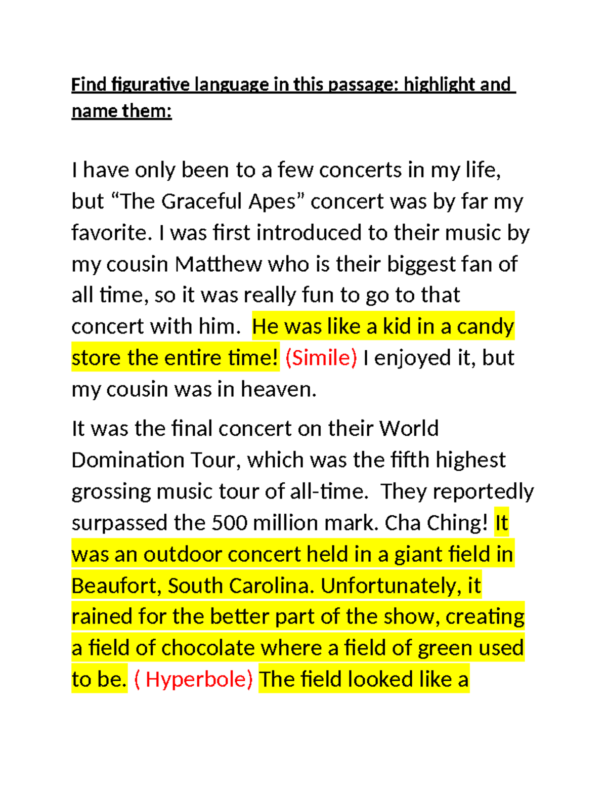 Find figurative language in this passage - I was first introduced to ...