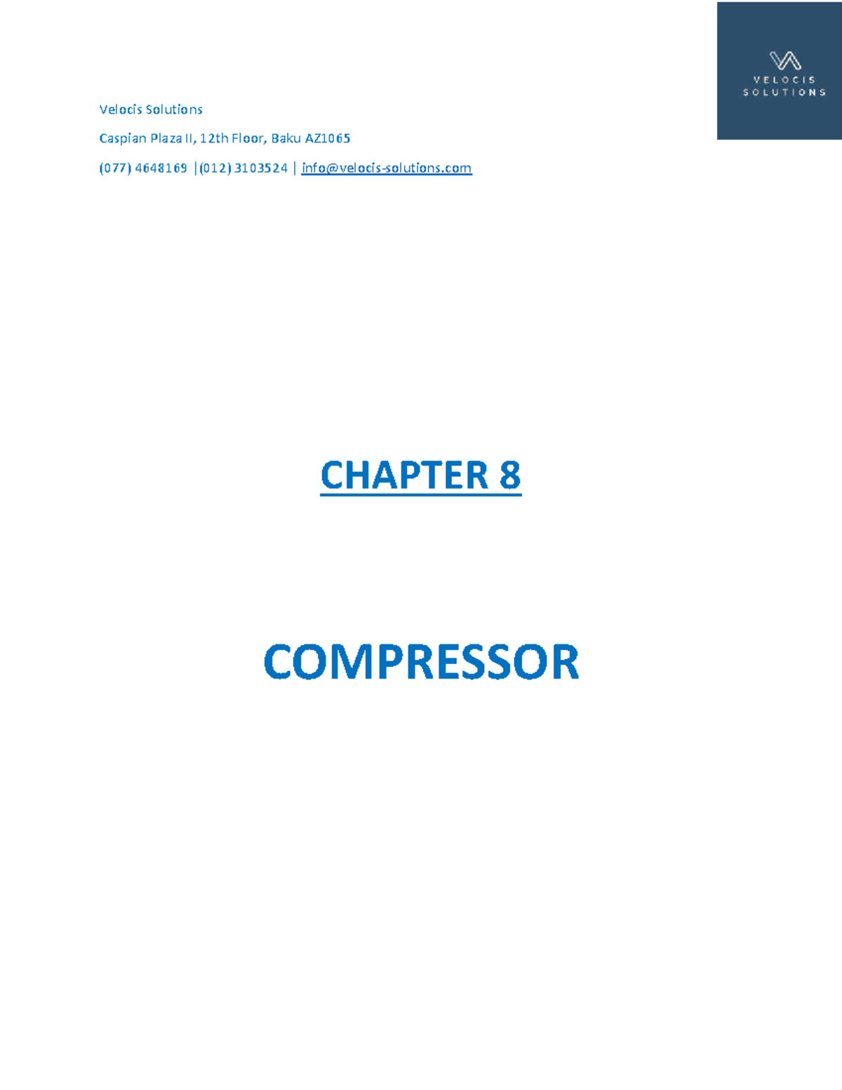 Chapter 8 compressors - PDF provides information about different ...