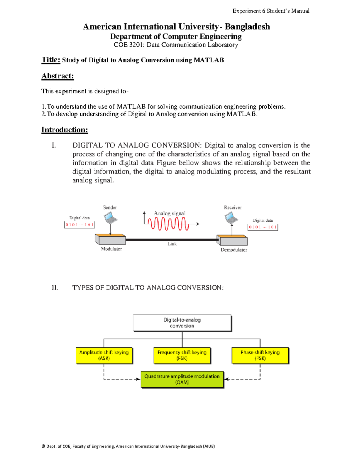 Data Comm EXP 6 Student Manual Sum 23 - American International ...