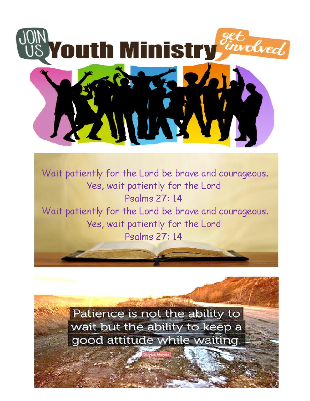 ATE VAN Sermon - educ 205 - Wait patiently for the Lord be brave and ...