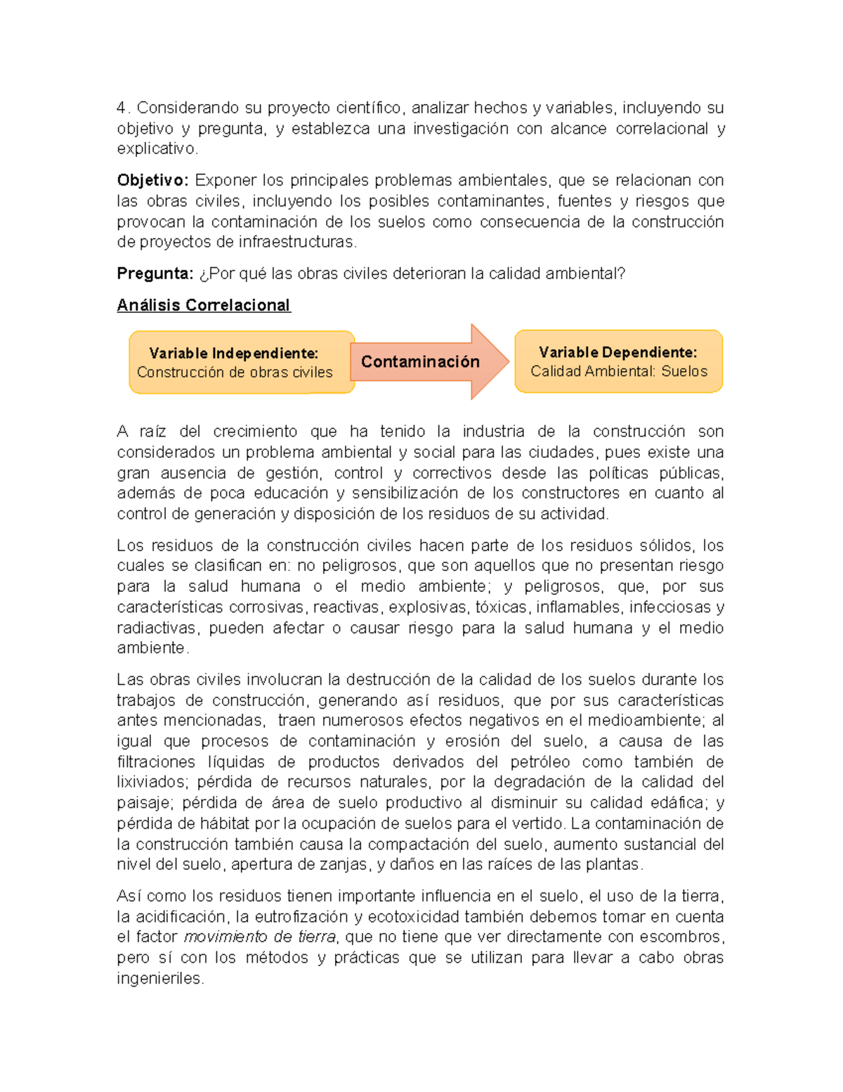 Análisis correlacional y explicativo - Considerando su proyecto ...