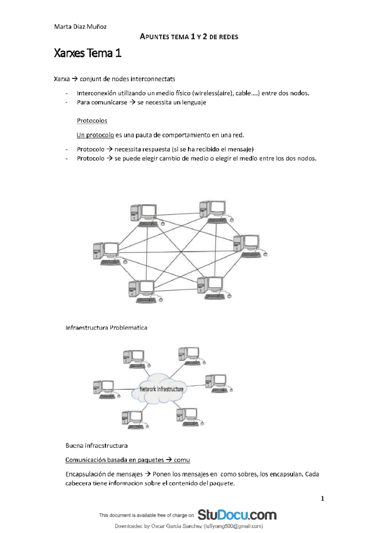 XX Tema 1 y 2 - Apunts 1-2 - Xarxes - Studocu