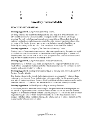Chapter 8 - Linear Programming Applications - Operations Management - Studocu